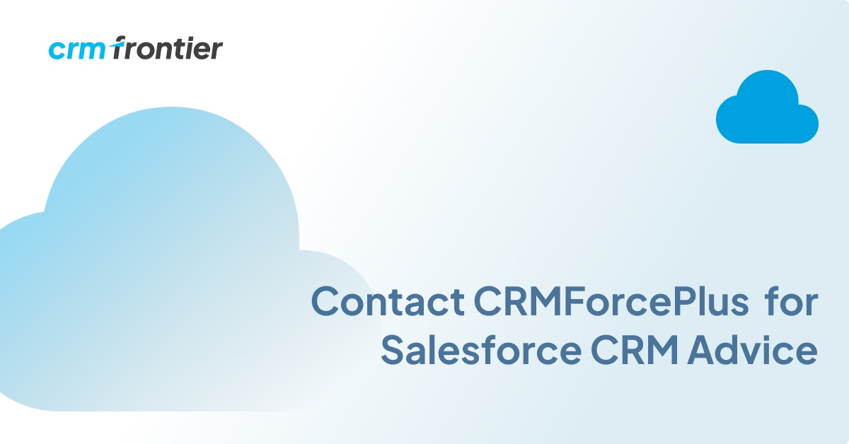 Contact Us CRM Frontier for Salesforce CRM Advice